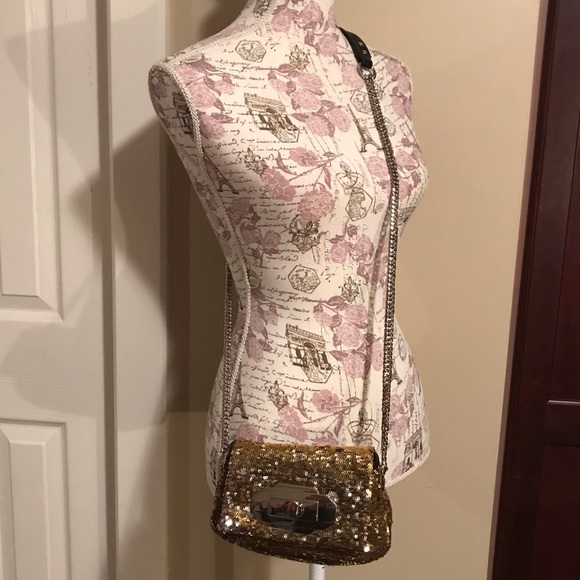 Dr Yany | Bags | Dr Yany Gold Sequin Mini Bag | Poshmark